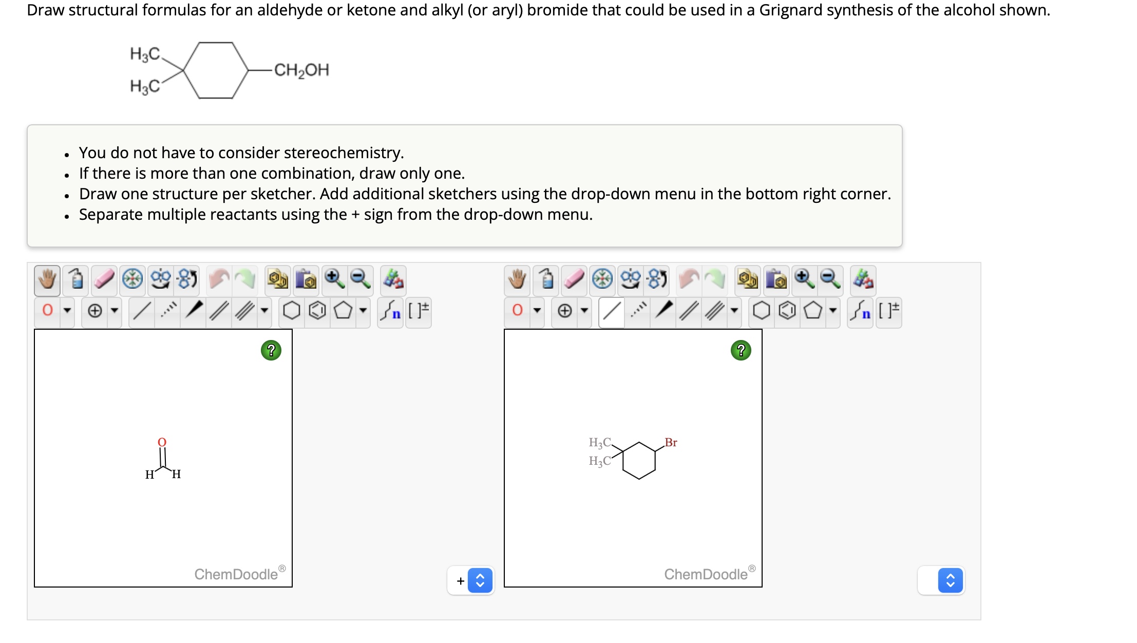 Solved Draw structural formulas for an aldehyde or ketone | Chegg.com