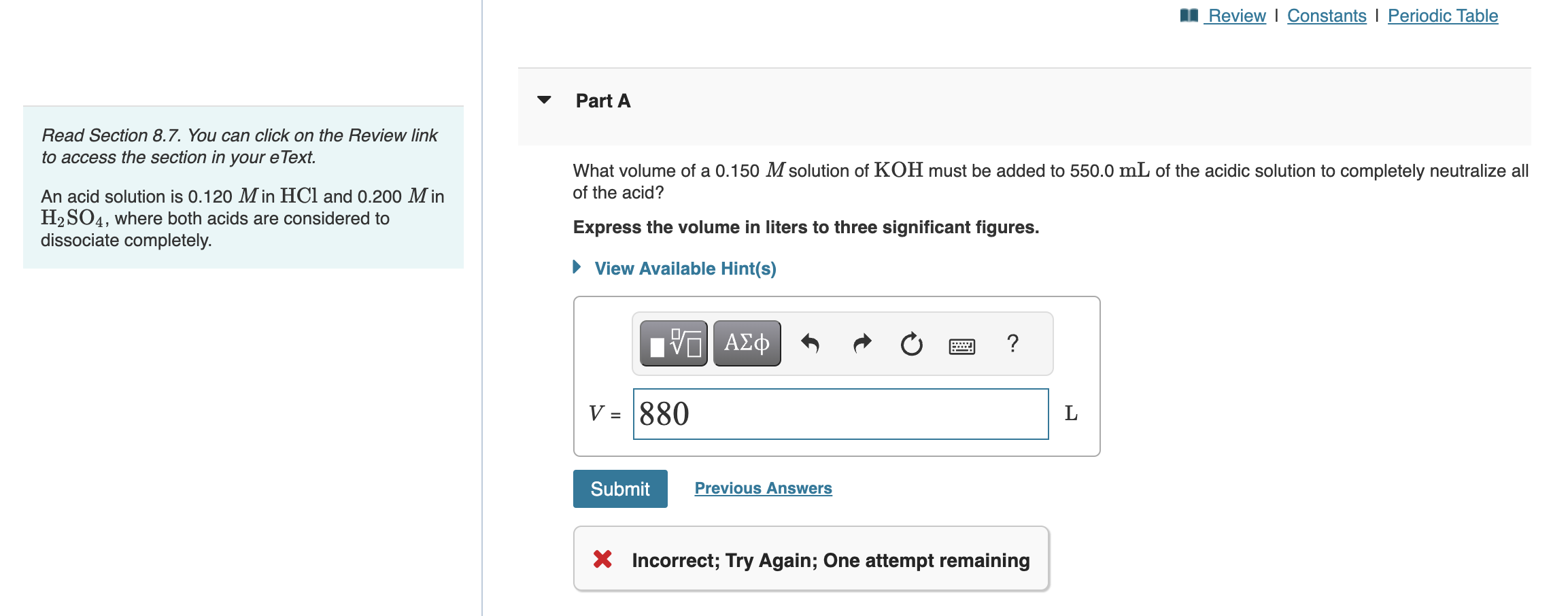Solved Read Section 8.7. You can click on the Review link to | Chegg.com