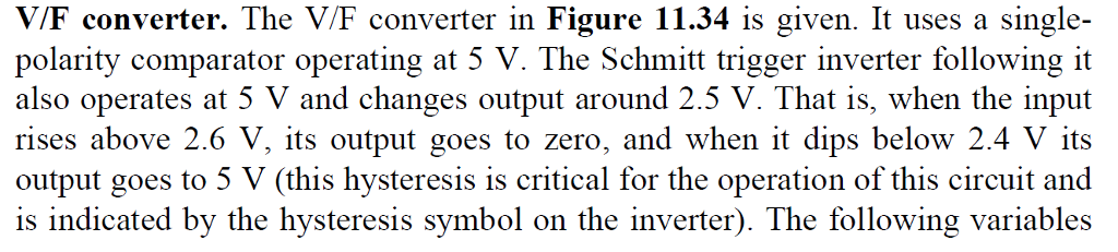V/F converter. The V/F converter in Figure 11.34 is | Chegg.com