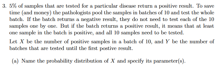 Solved 3. 5% of samples that are tested for a particular | Chegg.com