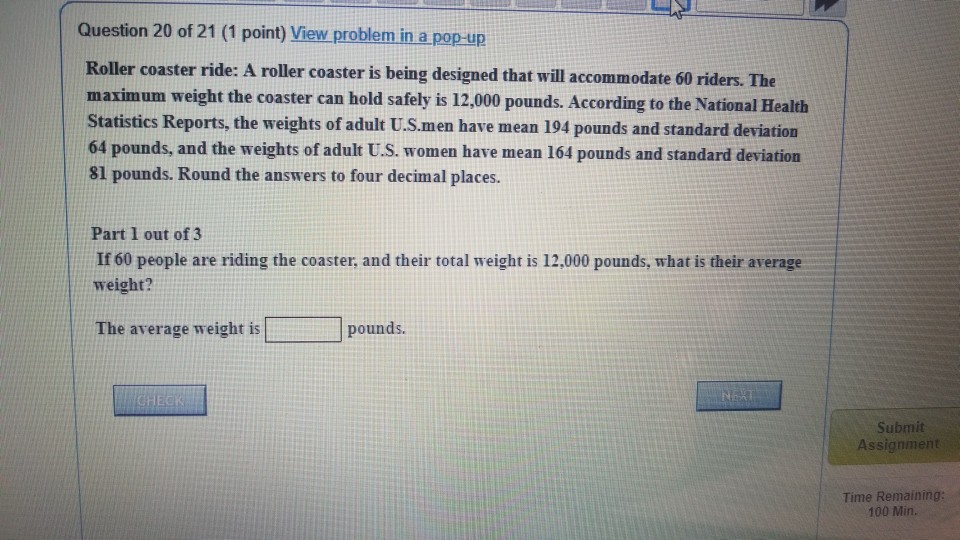 Solved Question 12 of 21 (1 point) View problem in a pop-up | Chegg.com