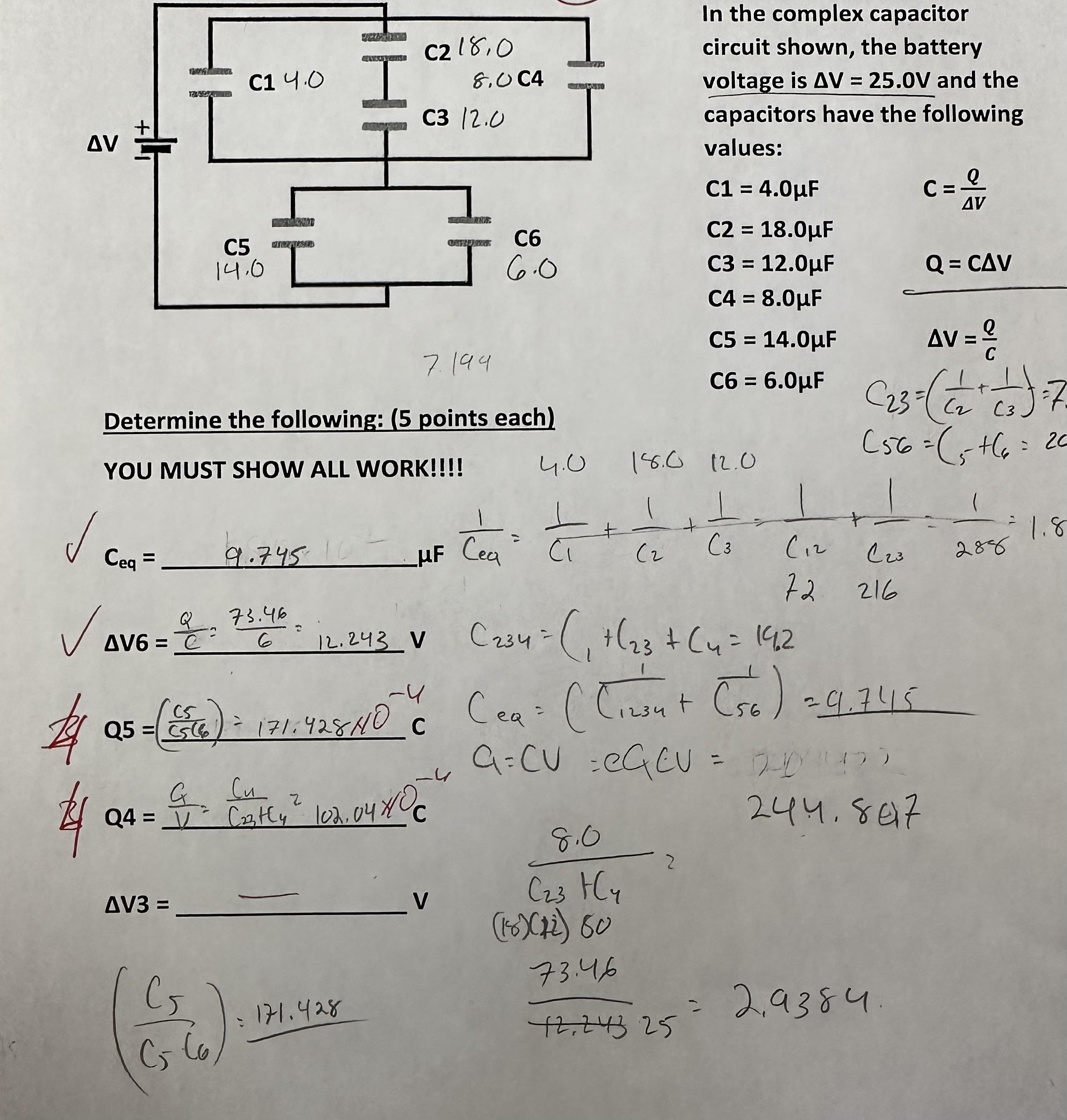 Solved can someone please help me solve for V3? the answer | Chegg.com