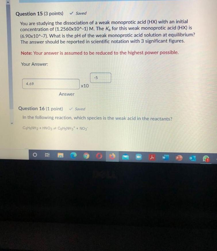 Solved Question 15 (3 points) Saved You are studying the | Chegg.com