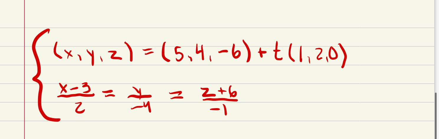 Solved I. determine if the lines intersect, are parallel, | Chegg.com