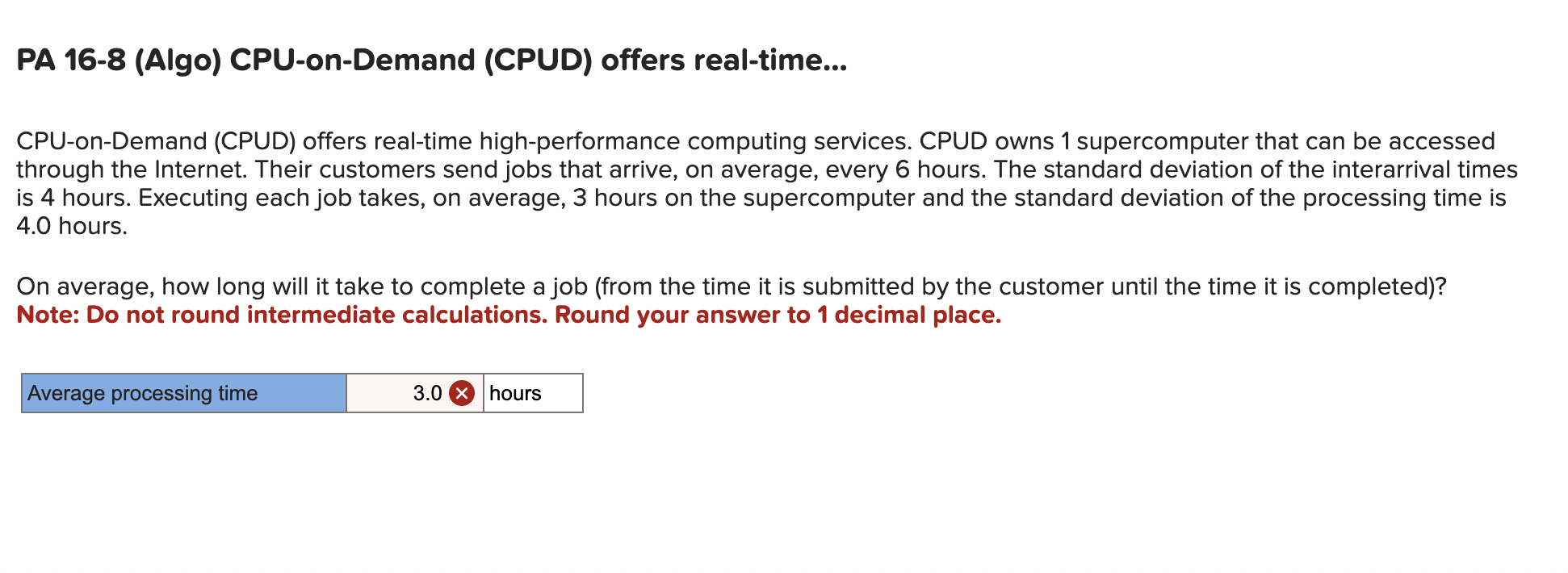 Solved PA 16-8 (Algo) CPU-on-Demand (CPUD) offers | Chegg.com