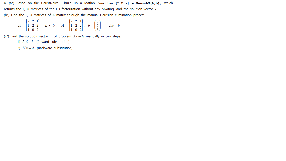 4. (a*) Based on the GaussNaive, build up a Matlab | Chegg.com