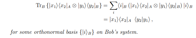 Solved Show that the two notions of the partial trace | Chegg.com