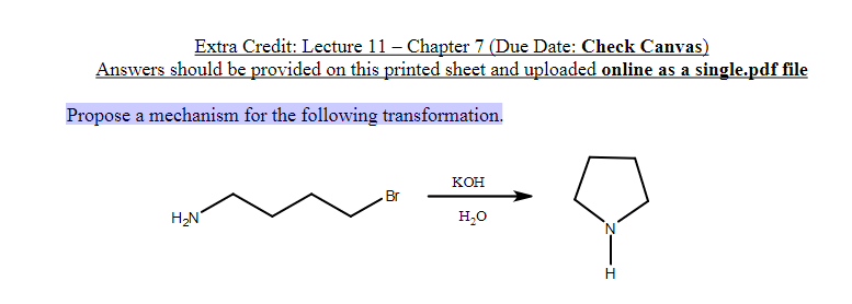 Solved Extra Credit: Lecture 11 - Chapter 7 (Due Date: Check | Chegg.com