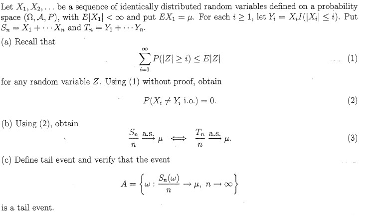 Solved Let X1, X2,... be a sequence of identically | Chegg.com
