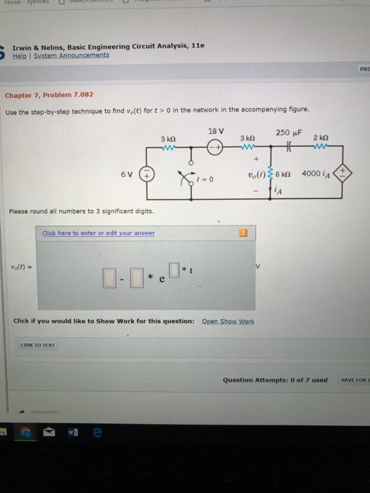 Solved Home -zy Irwin & Nelms, Basic Engineering Circuit | Chegg.com