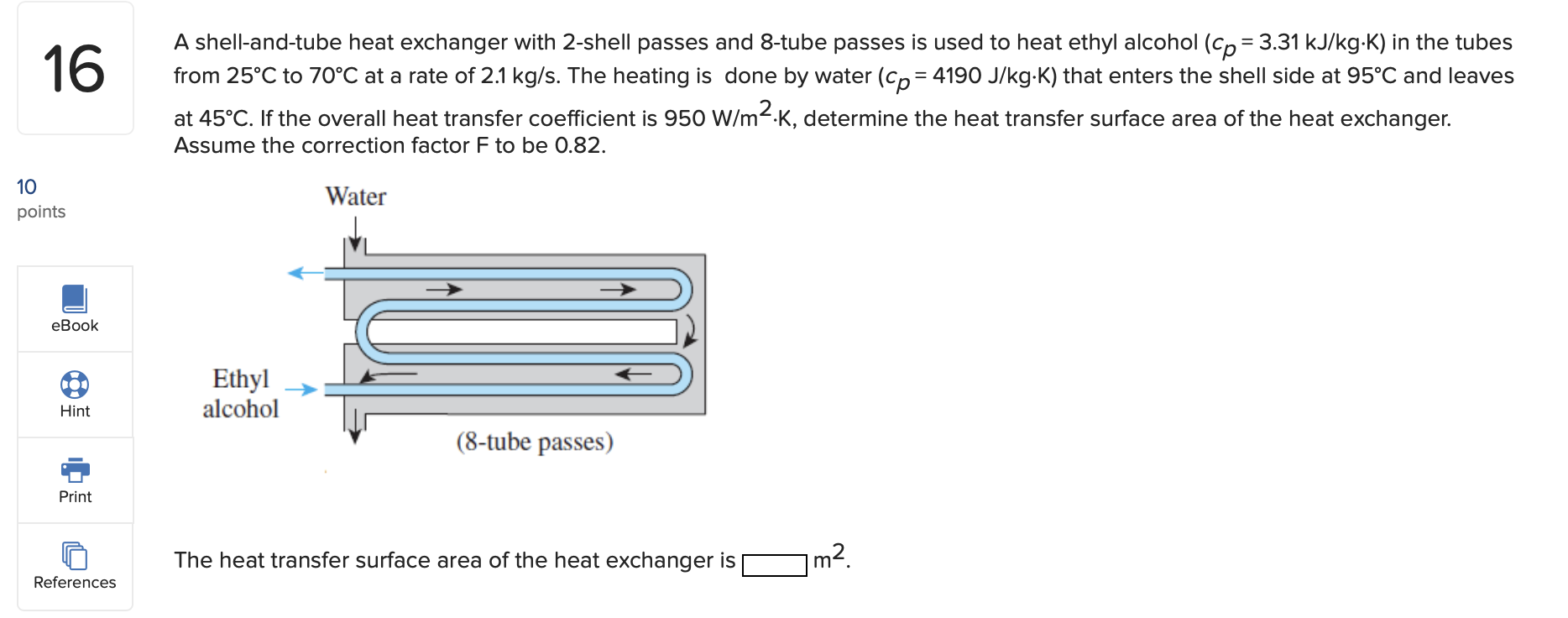Solved A shell-and-tube heat exchanger with 2-shell passes | Chegg.com