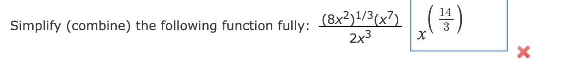 Solved Simplify (combine) the following function fully: | Chegg.com