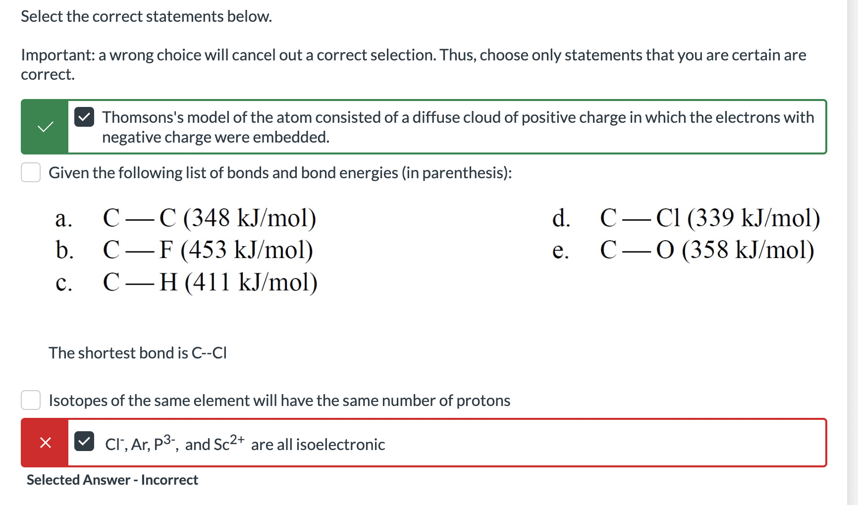 Solved Select the correct statements below. Important: a | Chegg.com