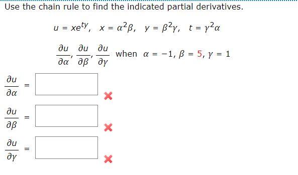 Solved Use the chain rule to find the indicated partial | Chegg.com