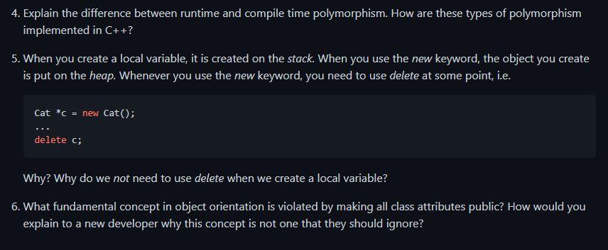 Solved 4. Explain the difference between runtime and compile | Chegg.com