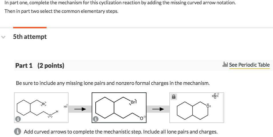 Solved In part one, complete the mechanism for this | Chegg.com
