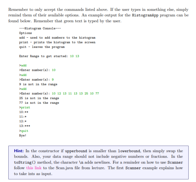 Solved Recall that a histogram is a visual representation of | Chegg.com