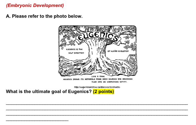 Solved (Embryonic Development) A. Please refer to the photo | Chegg.com