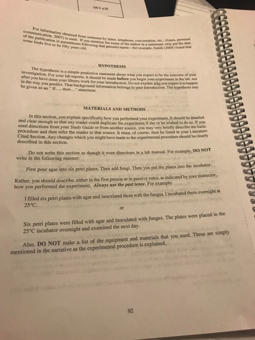 Solved Please use the instructions to write a lab report to | Chegg.com