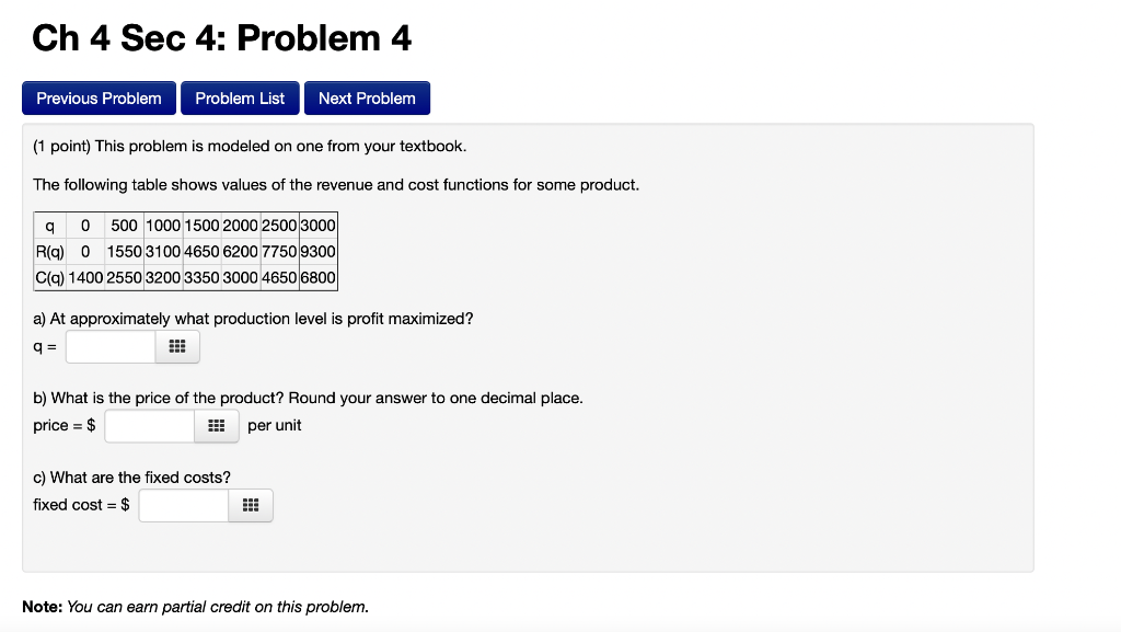 Solved Ch 4 Sec 4 Problem 4 Previous Problem Problem List Chegg