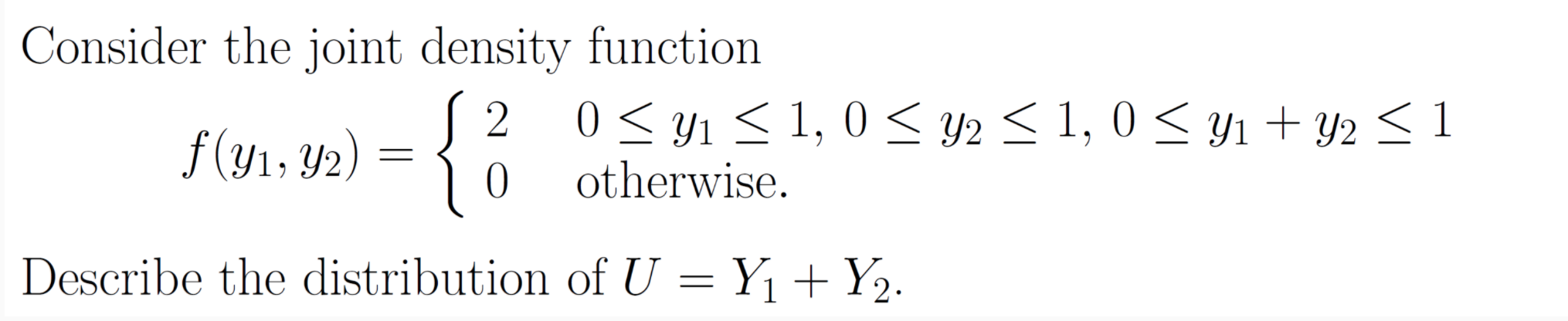 Solved Consider the joint density function S 2 0