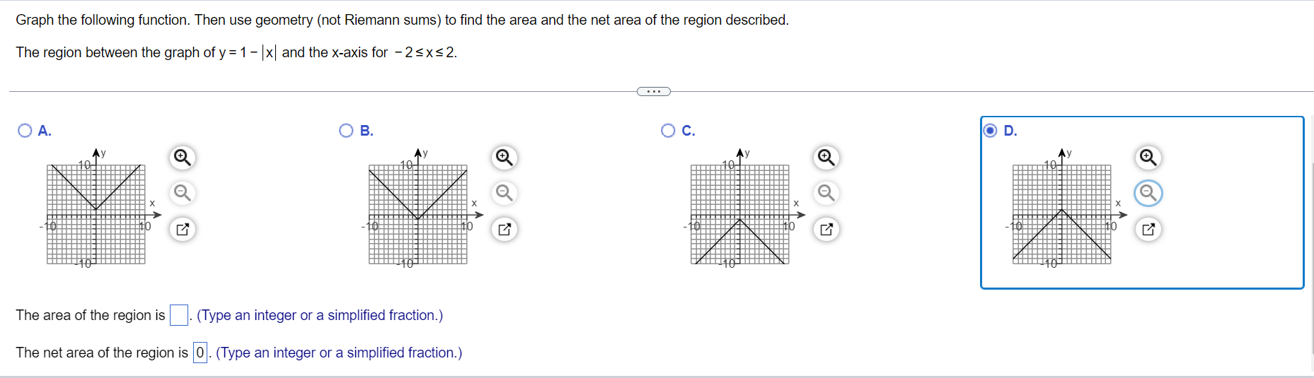 Solved Graph the following function. Then use geometry (not | Chegg.com