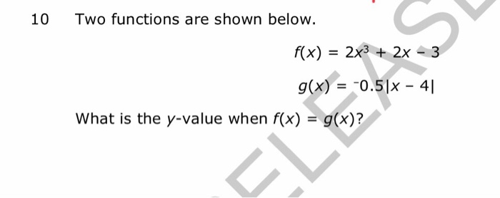 Solved 10 Two functions are shown below. f(x) 2x3 2x 3 g(x) | Chegg.com