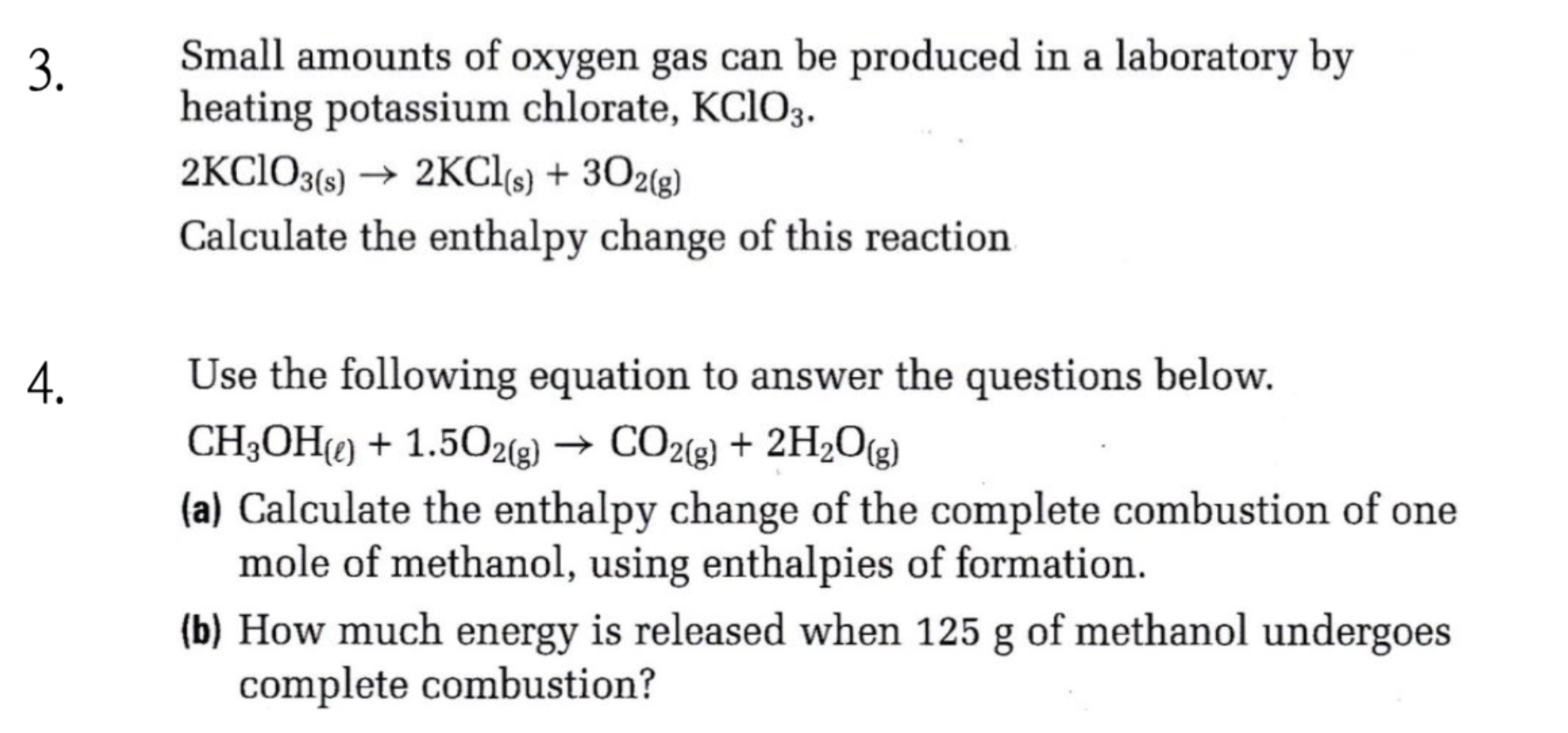 Solved 3. Small amounts of oxygen gas can be produced in a | Chegg.com