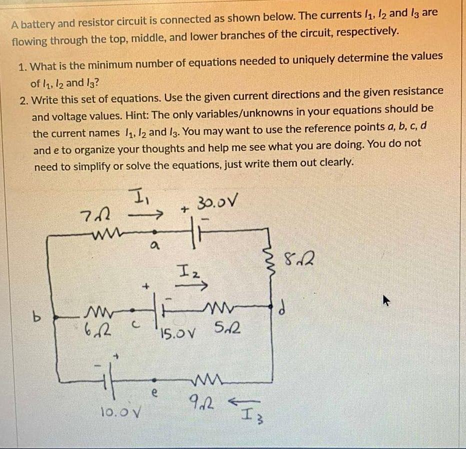 Solved A battery and resistor circuit is connected as shown | Chegg.com