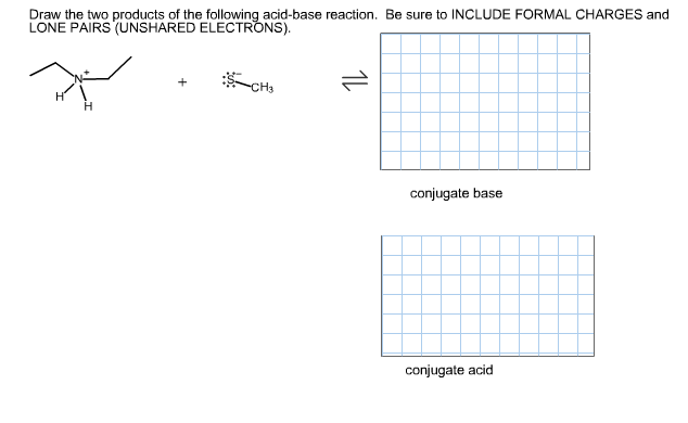 Solved Draw the two products of the following acid-base | Chegg.com
