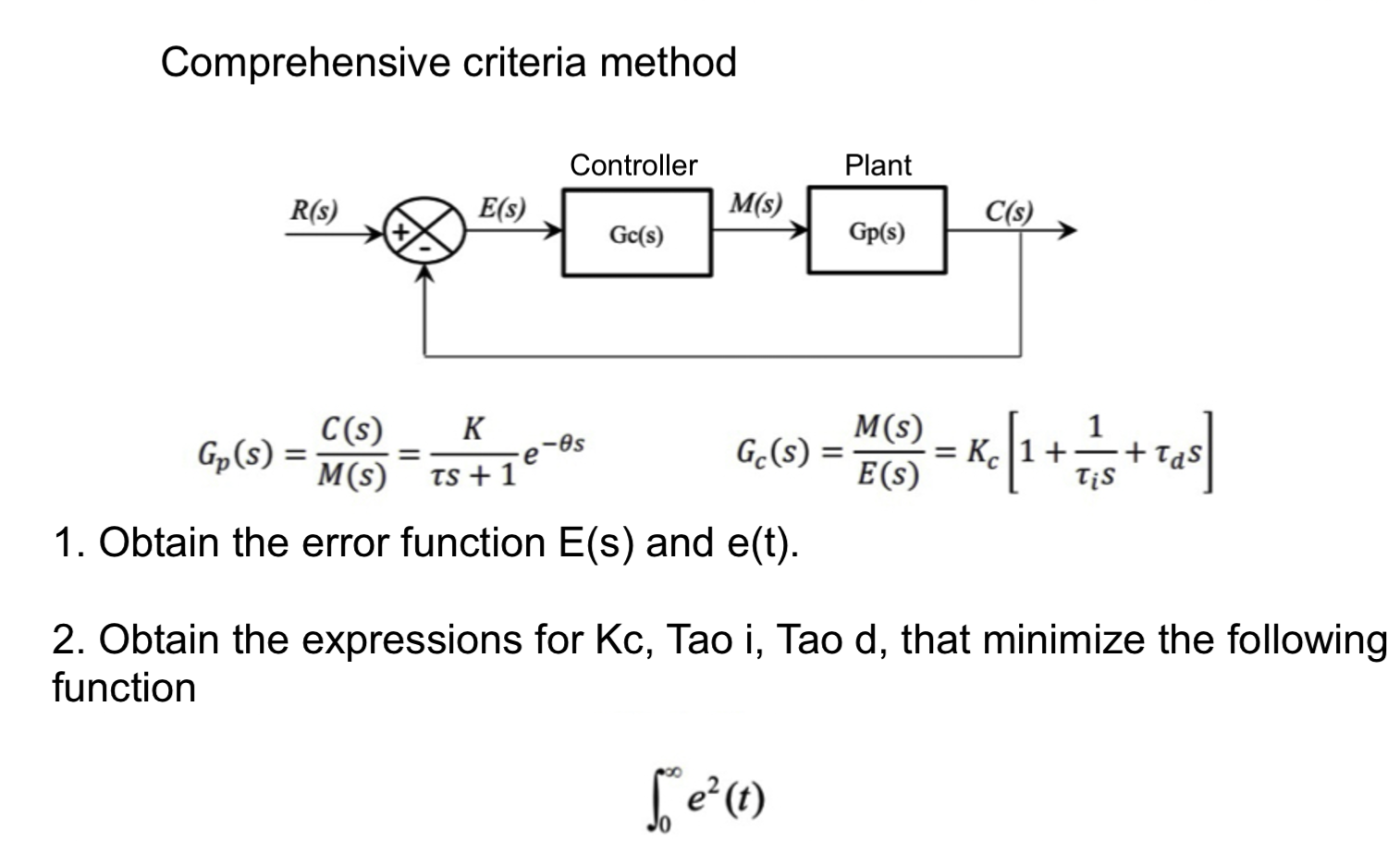 Solved Comprehensive criteria | Chegg.com