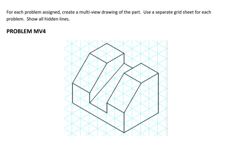 Solved For each problem assigned, create a multi-view | Chegg.com