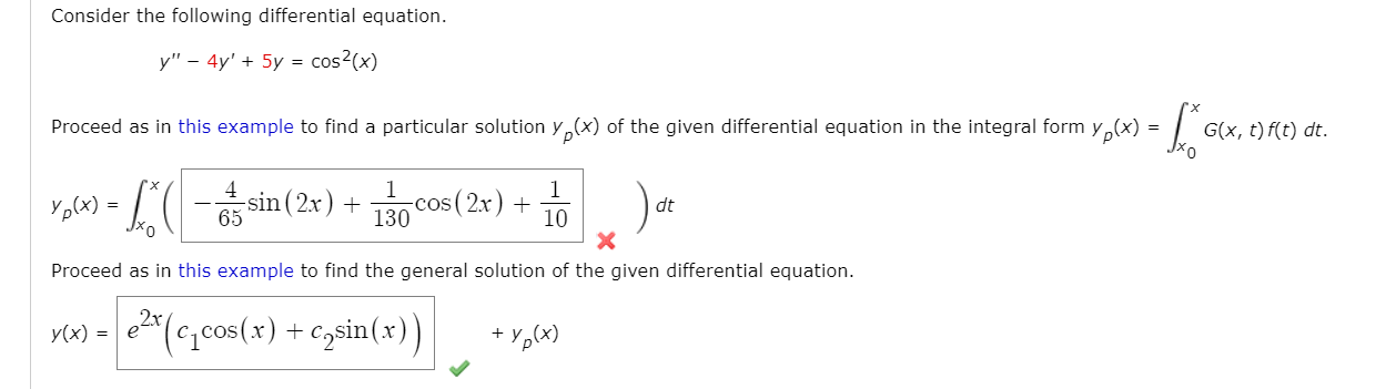 Solved Consider the following differential equation. y" – | Chegg.com