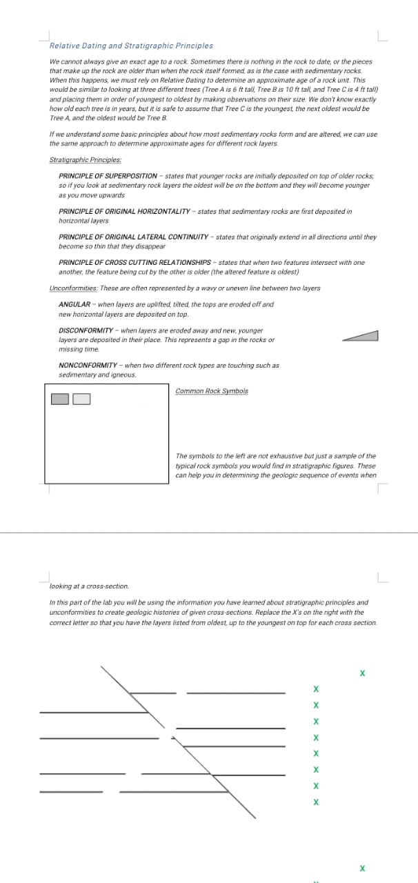 Solved LAB 10 (modified) - Geologic Time You can type | Chegg.com