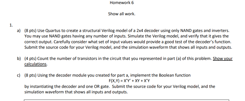 Solved (4 pts) Using the strategy presented in Problem 1c | Chegg.com
