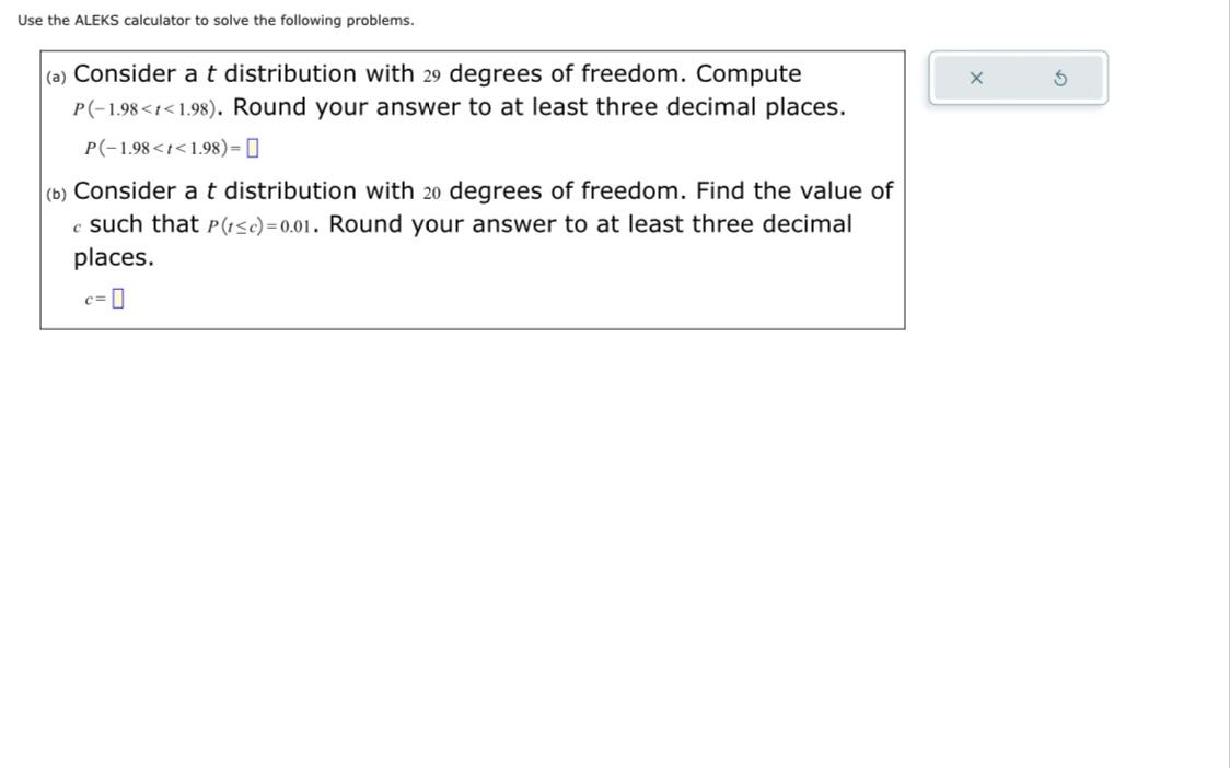 Solved Use the ALEKS calculator to solve the following | Chegg.com