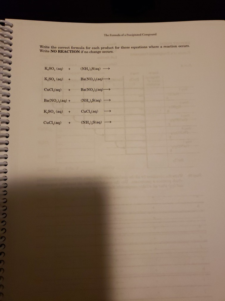 Solved Date Lab Section Prelab Questions 1. Write the | Chegg.com