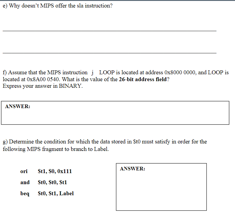 Solved 3. SHORT ANSWERS. Answer the following questions. a) | Chegg.com