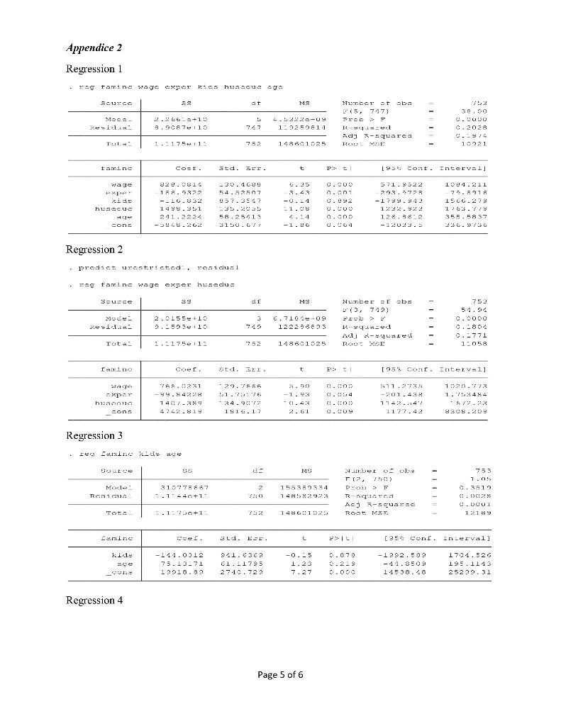 Solved DEPARTMENT OF ECONOMICS ECONOMETRICS (1) PRACTICE | Chegg.com