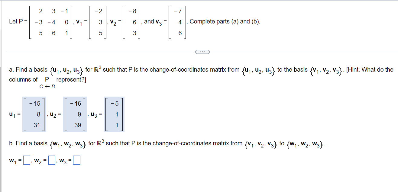 Solved Let B={b1,b2} and C={c1,c2} be bases for R2. Find the | Chegg.com