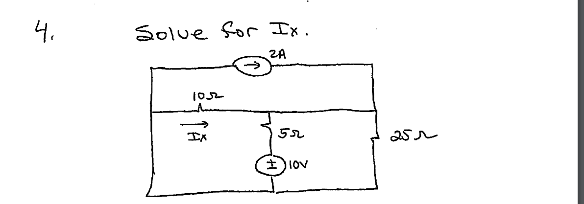 Solved Solve for Ix. | Chegg.com