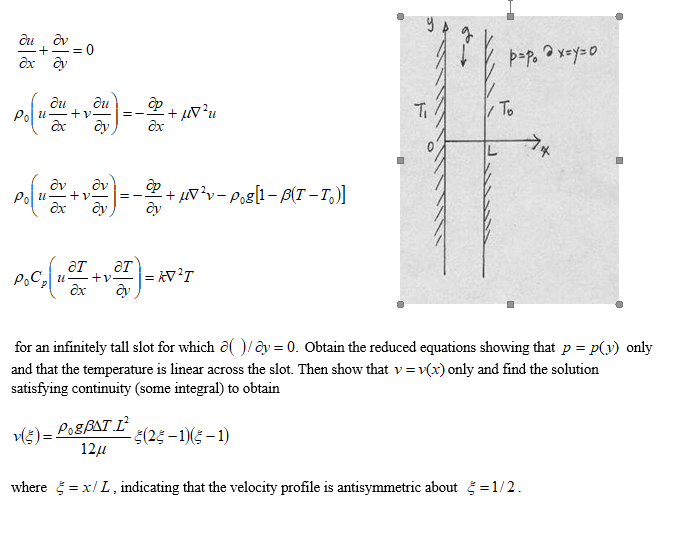 Buoyancy driven flow in a tall cavity is considered. | Chegg.com