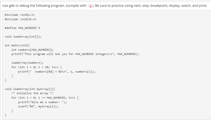Solved Code in C: #include #include | Chegg.com