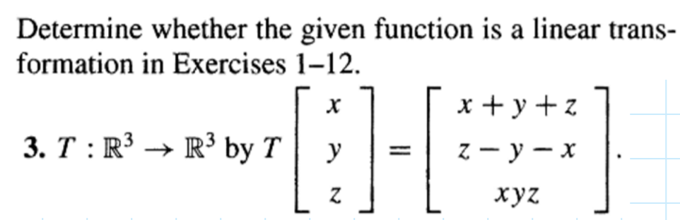 Solved Determine whether the given function is a linear | Chegg.com