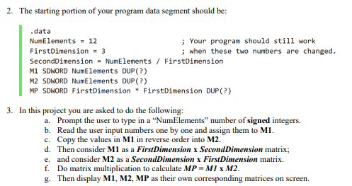 Solved I need help making this in masm assembly language. I | Chegg.com