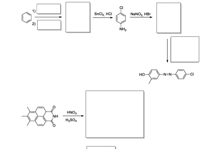 Solved 1) 2) NaNO2,HBr | Chegg.com