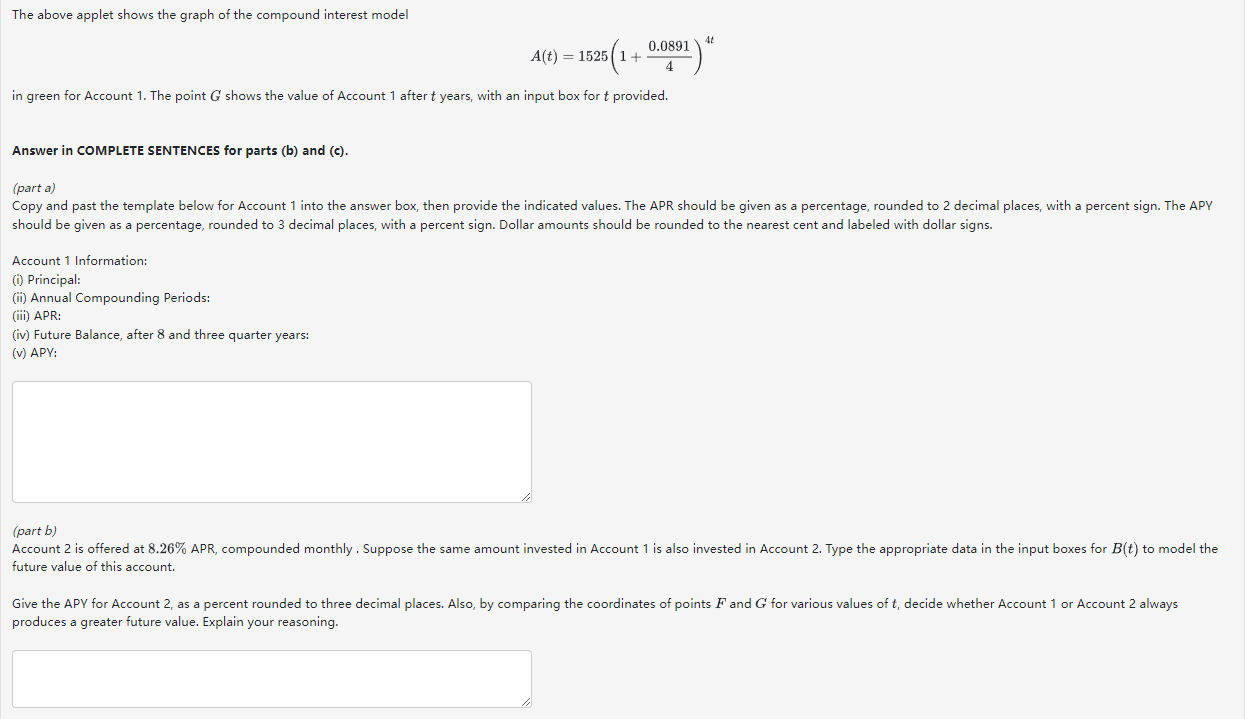The above applet shows the graph of the compound | Chegg.com