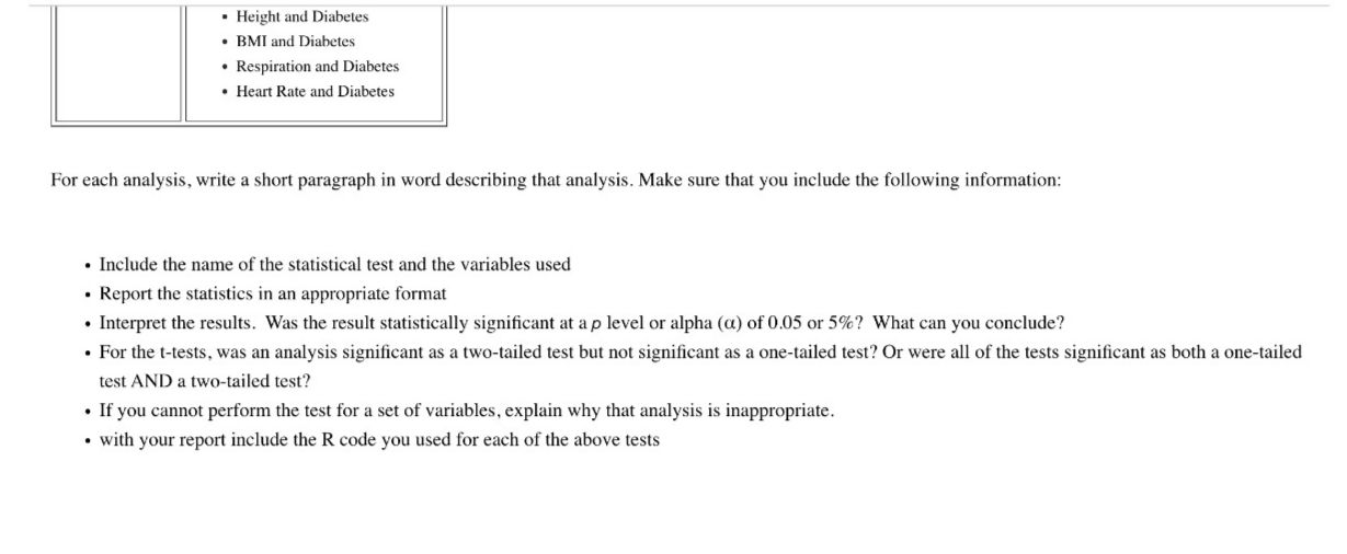 Solved Statistical Analysis in R, One and two Tailed | Chegg.com