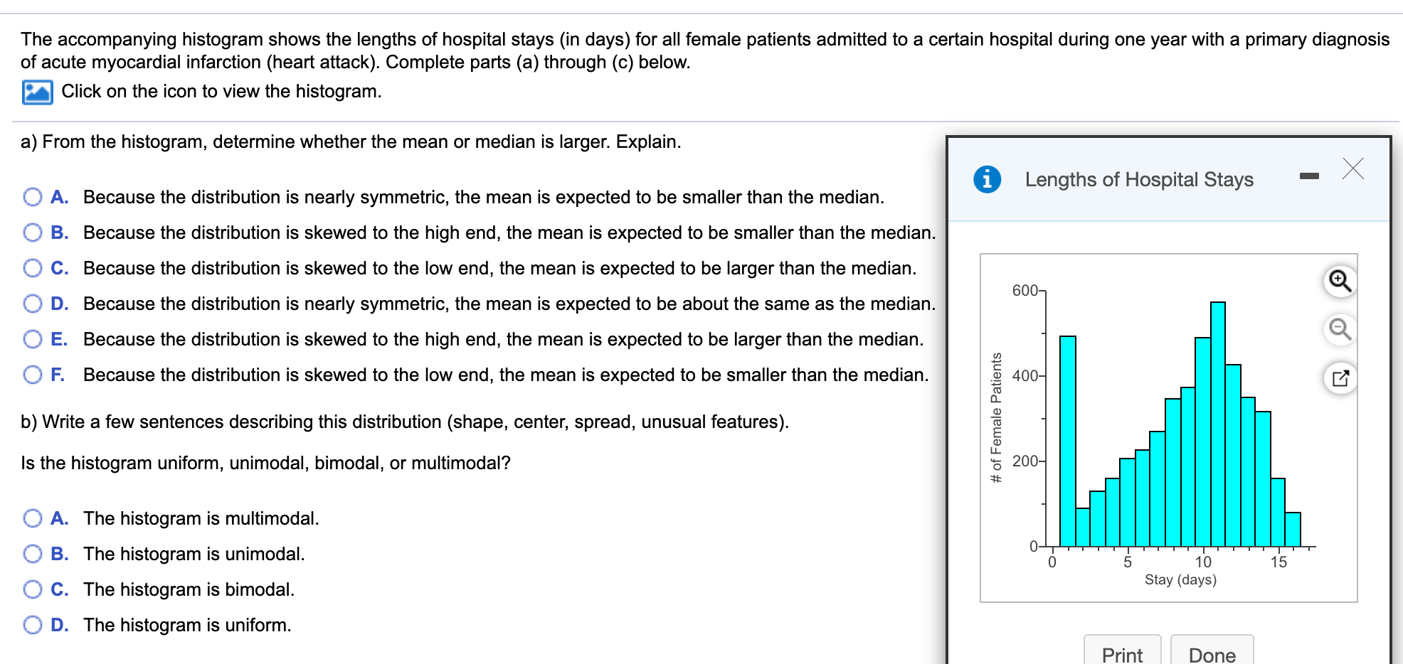 Solved The Accompanying Histogram Shows The Lengths Of