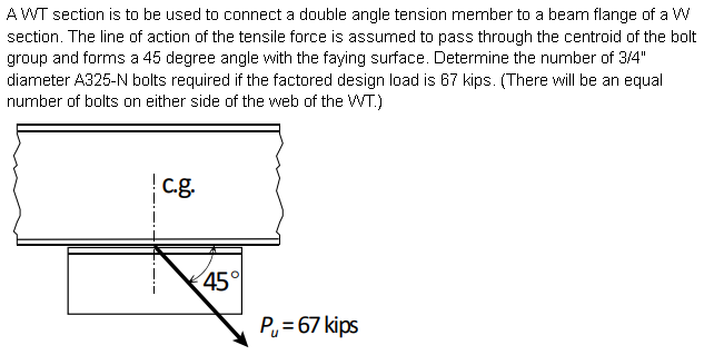 Solved AWT section is to be used to connect a double angle | Chegg.com